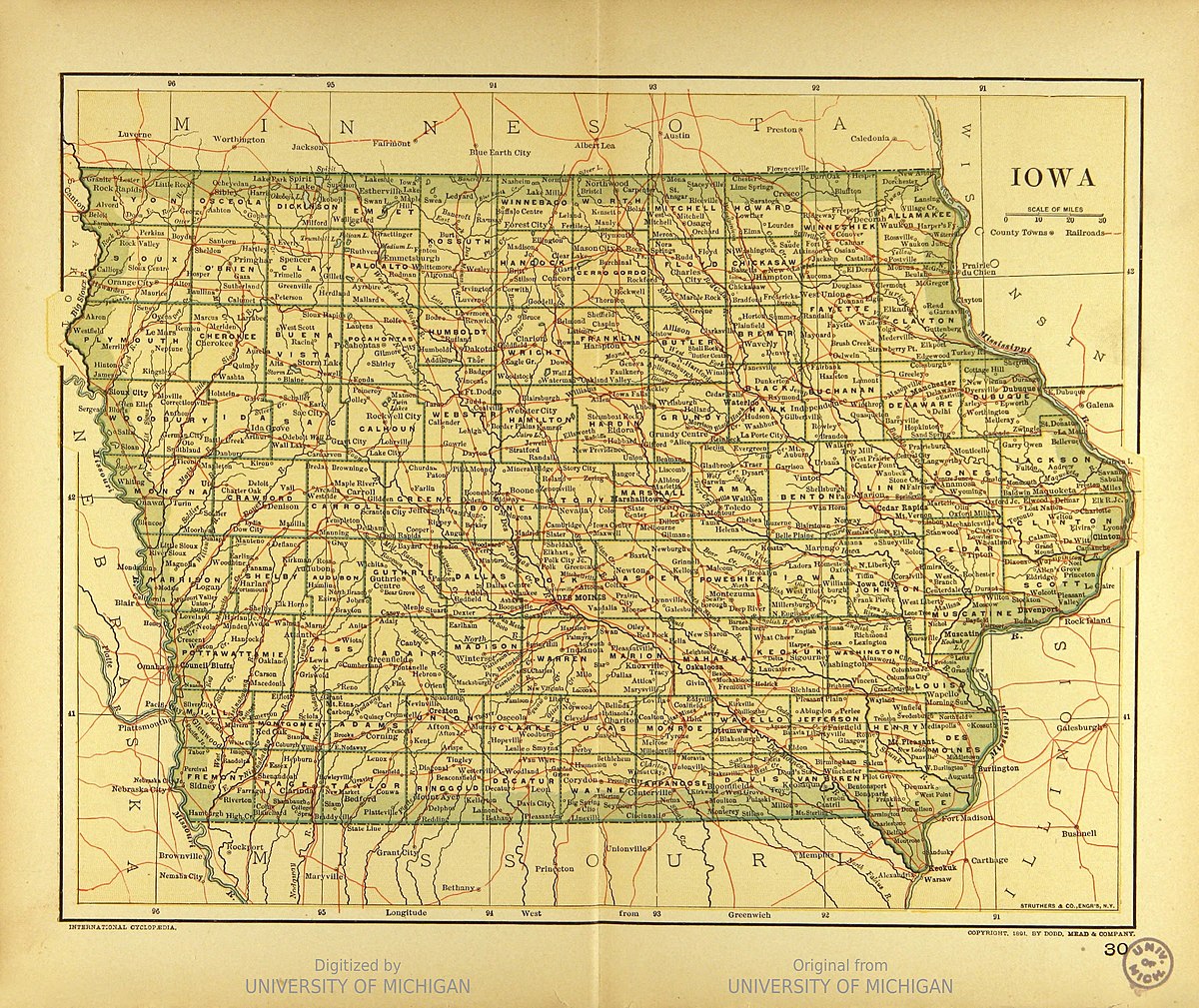 Iowa Historical Migration Routes - MyHeritage Wiki